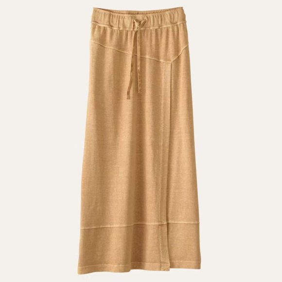 Poetry | Skirts | Poetry Hemp Organic Cotton Wrapover Skirt In Yellow ...